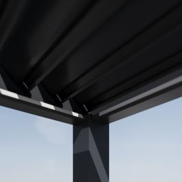 Комплект 2 броя алуминиеви греди с вградено LED осветление за пергола ROSSIMA L=4 m - ogradina.bg